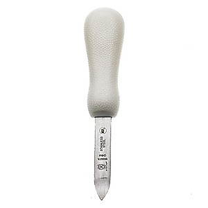 Mercer Culinary Bent Tip Oyster Knife with Poly Handle, 2-3/4 Inch, White