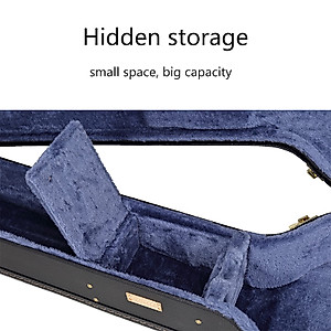 Crossrock Wood Case for Acoustic Bass Guitars-Black(CRW620ABBK)