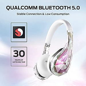 Monster Aria ANC Wireless Headphones On-Ear, Active Noise Cancelling Bluetooth Headphones, Ambient Sound, Built-in Mic, Clear Talk & Stereo Sound, 30H Playtime, Birthday Gift for Women Girl