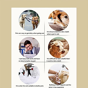 Pet Wipes for Cats, No Rinse Wipes Gloves for Dog Cleaning, Grooming Wipes Dog Cleaning Gloves, Wash Free Deodorizing Wipes, Cat Cleaning Wipes for, Ear, Eye & Paws (6pcs*2)