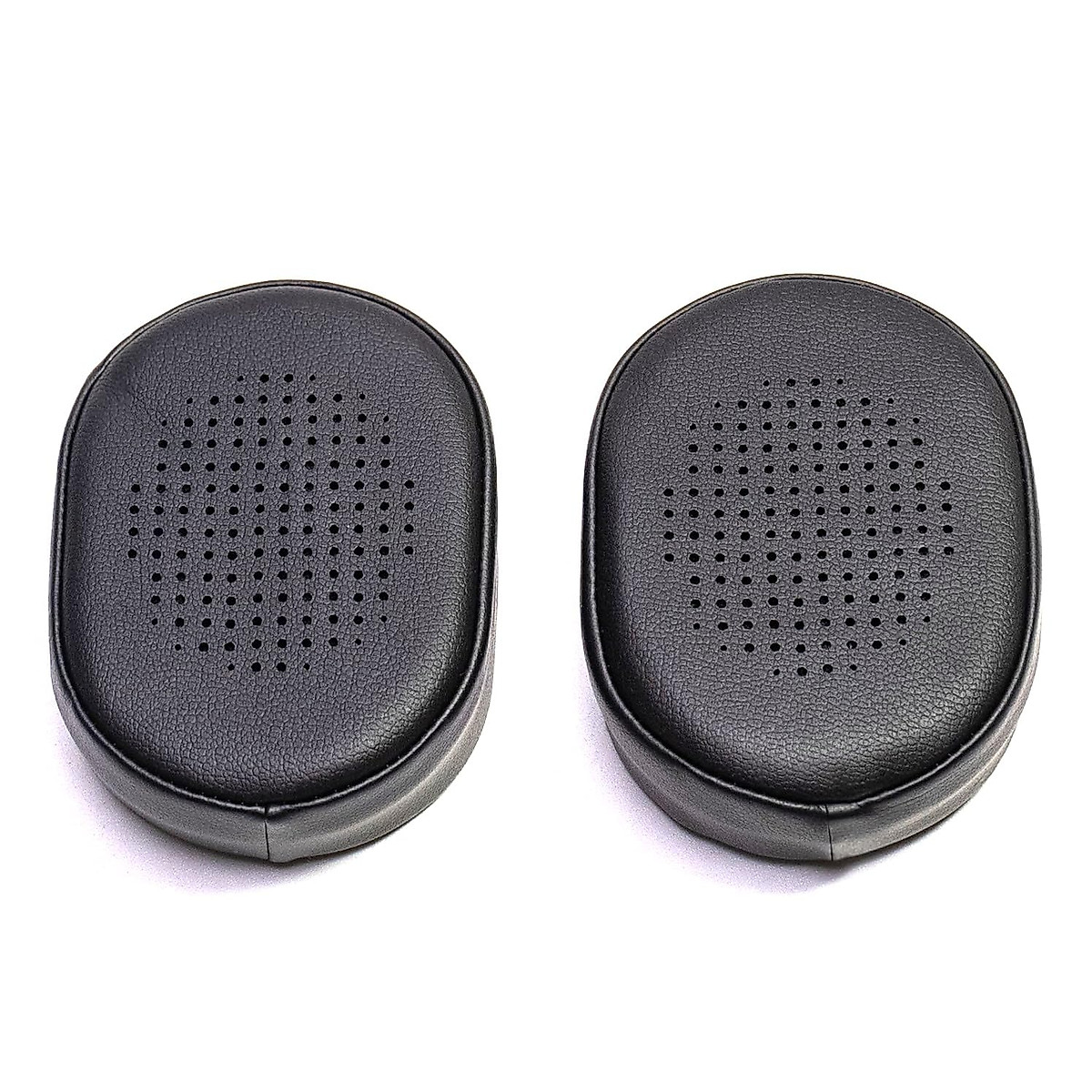 Voarmaks Ear Pads Replacement Foam Cushion Compatible with KEF M400 M500 with Soft Skin Protein Leather Memory Foam Inner Padding, Black, 1 Pair (Left & Right) with Easy Mounting Base