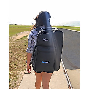 Journey Instruments Travel Guitar Gig Bag Backpack – BG003C Traveling Guitar Road Trip Premium Gig Bag – Premium 1680 Denier case HDPE foam padding Guitar Case – Fits All In One Guitar Case