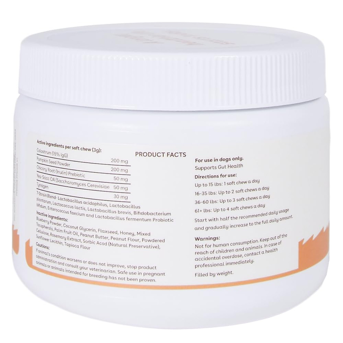 Pupford Gut Health & Immunity Supplement for Puppies and Adult Dogs, Made in The USA, Vet Approved, No Artificial Flavors, Peanut Butter and Jelly, Net Wt. 6.3 oz (120g)