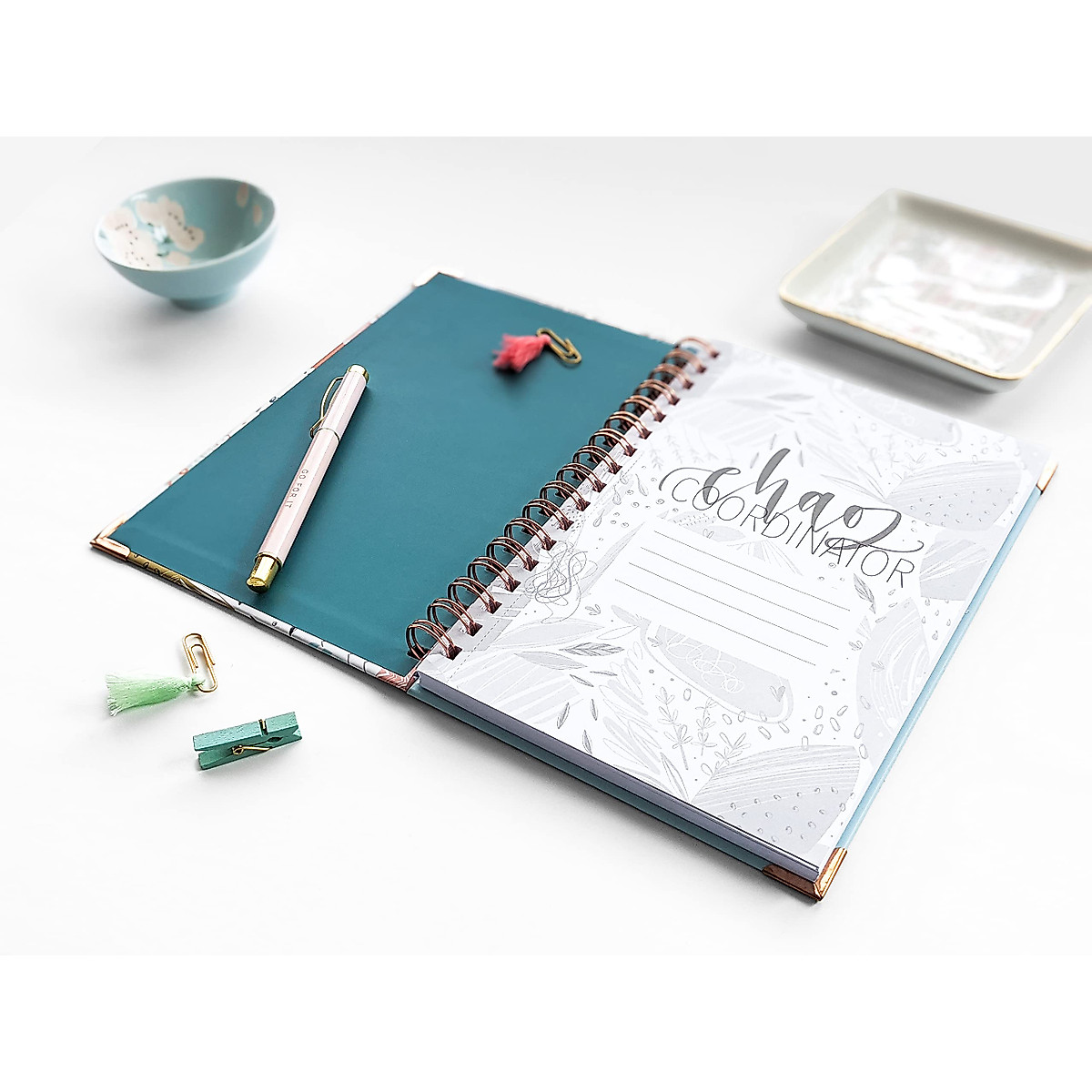 To Do List Notebook - Chaos Coordinator by June & Lucy (Rose Gold Spiral & Corner Protectors)