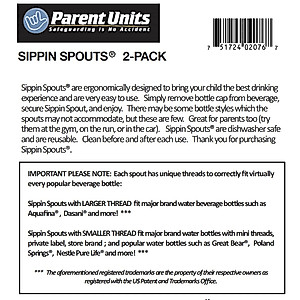 Parent Units New Sippin' Spout, Colors may vary 2 Count (Pack of 1)