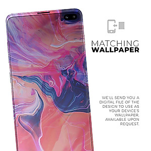 DesignSkinz Liquid Abstract Paint Remix V44 Protective Vinyl Decal Wrap Skin Cover Compatible with The Samsung Galaxy S20 (Screen Trim & Back Glass Skin)