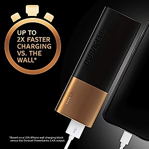 Duracell Rechargeable Powerbank 20100 mAh | 7 Day Portable Charger | Compatible with iPhone, iPad, Samsung, Android, Nintendo Switch & More | TSA Carry-On Compliant