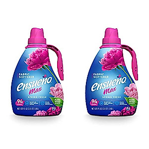 Ensueño - Max Liquid Fabric Softener- With Long-Lasting Freshener And Wrinkle Eliminating formula, Spring Fresh Scent - (125 oz) (Pack of 2)