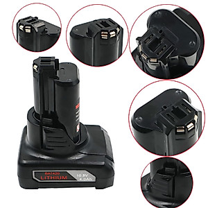 Taurus King Compatible with Bosch 12 Volt Lithium ion Battery 4.0Ah 4000mAh Suitable for 12V Li-ion Electrical Tools Replaceable Batteries