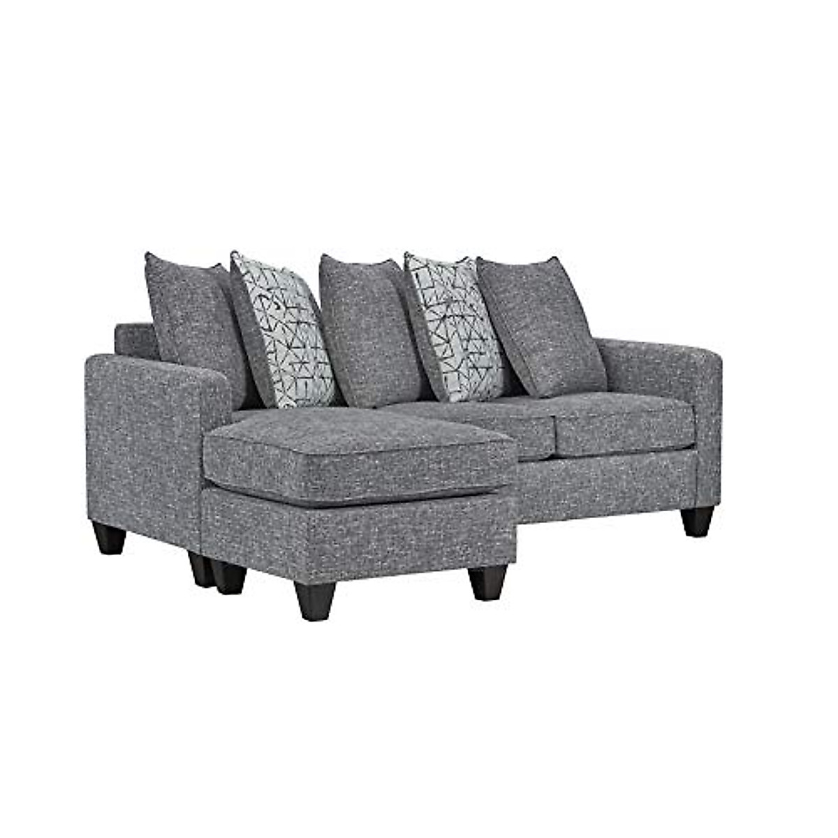 Ready To Live 57th Street Sofa Sectional, 81", Charcoal