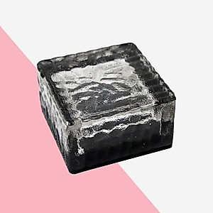Housoutil Solar Brick Lights Solar LED Brick Solar Bricks Outdoor Floor Tile Lamp Solar Brick LED Solar Ice Rocks