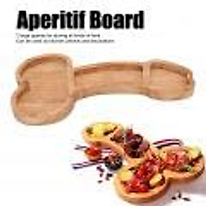 Unique Wooden Cheese Cutting Board Large and Thick Charcuterie Platter and Serving Tray for Entertaining Appetizers Wine Crackers Brie and Meat Fancy House Warming Gift (Right)