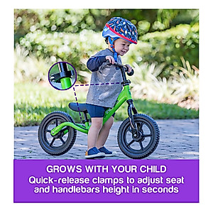 The Original Croco Ultra Lightweight and Sturdy Balance Bike.2 Models for 2, 3, 4 and 5 Year Old Kids. Unbeatable Features. Toddler Training Bike, No Pedal. (Orange, Ultralight 12 Inch)