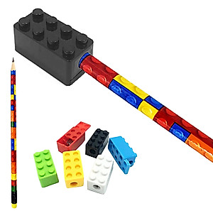 Teklectric Toys | Building Block Tool Kit | Compatible with Lego Blocks and Technic | Brick Separator, Multi-Use Hammer, Finger Grips, Block Pliers, Pencil and Sharpener (Tool Kit)