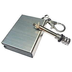 Yuauy 20 Pcs Emergency Hiking Survival Camping Fire Starter Flint Metal Match Lighter Matchbox Fire Starter for Camping Outdoor