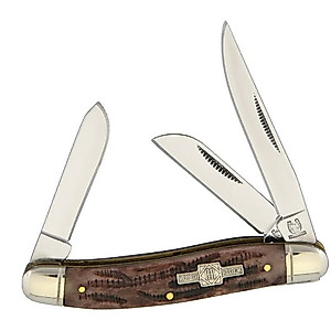 Stockman Open Folding Pocket Knife Stainless Steel Blade Stag Bone Handle 158 Outdoor Survival Hunting Knife by Survival Steel