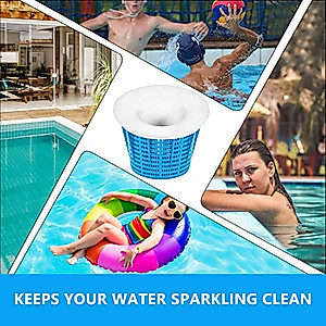 30 Pack Pool Skimmer Socks, Pool Filter Socks Net Saver for Inground and Above Ground Pools/Pool Skimmer Baskets, Mesh Screen Liner Skimmers Cleans Debris and Leaves