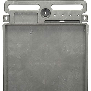 Global Industrial Plastic 2 Tray Shelf Service & Utility Cart, 44” x 25-1/2”, 5" Rubber Casters