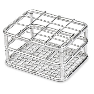 Stainless Steel Test Tube Rack, 12/13mm, 12 Place, Wire Constructed, Karter Scientific 234G3 (Single)