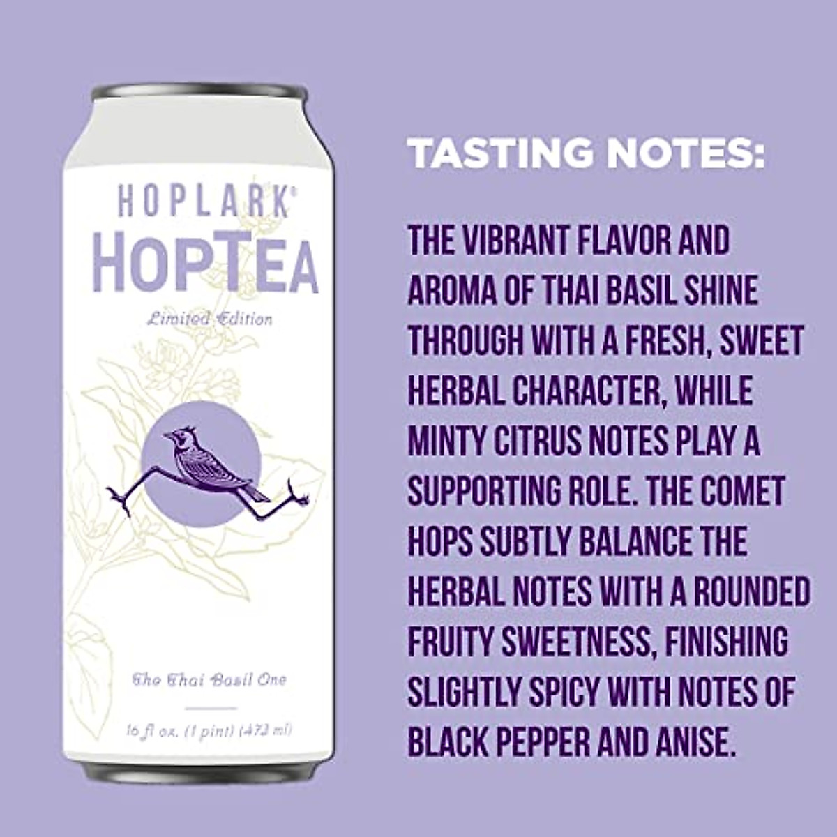 HOPLARK Sparkling HopTea - The Relax Pack - Craft Brewed NA Beer Alternative - Organic, Gluten-Free, Non GMO, Zero Calories, Sugar-Free, Unsweetened (12, 16oz Cans)