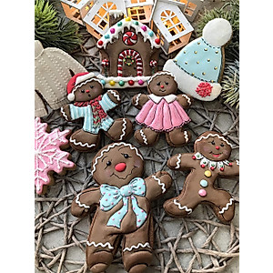 LILIAO Christmas Waving Gingerbread Man Cookie Cutter - Extra Large: 4.2 x 5.6 inches - Stainless Steel