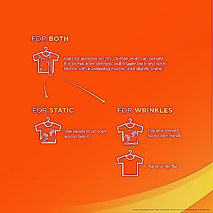 Bounce Anti Static Spray, 3 in 1 Instant Anti Static Spray & Instant Wrinkle Release, Odor Eliminator and Fabric Refresher Spray (9.7 Fl Oz, Pack of 1)