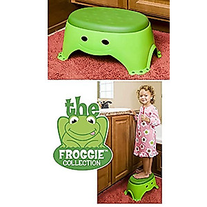 Mommy's Helper Step Up Non-Slip Stepstool Froggie Collection, Green , 14x8.25x6.5 Inch (Pack of 1)