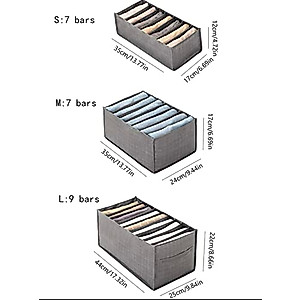 9 grid, Drawer Organizers for Clothing, Clothes Organizer, Wardrobe Clothes Organizer, Clothes Organizer for Folded Clothes, Wardrobe Organizer for Jeans Pants Sweaters T-shirts Underwear