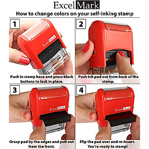 ExcelMark Self-Inking Rubber Teacher Grading Stamp - to The Parents of