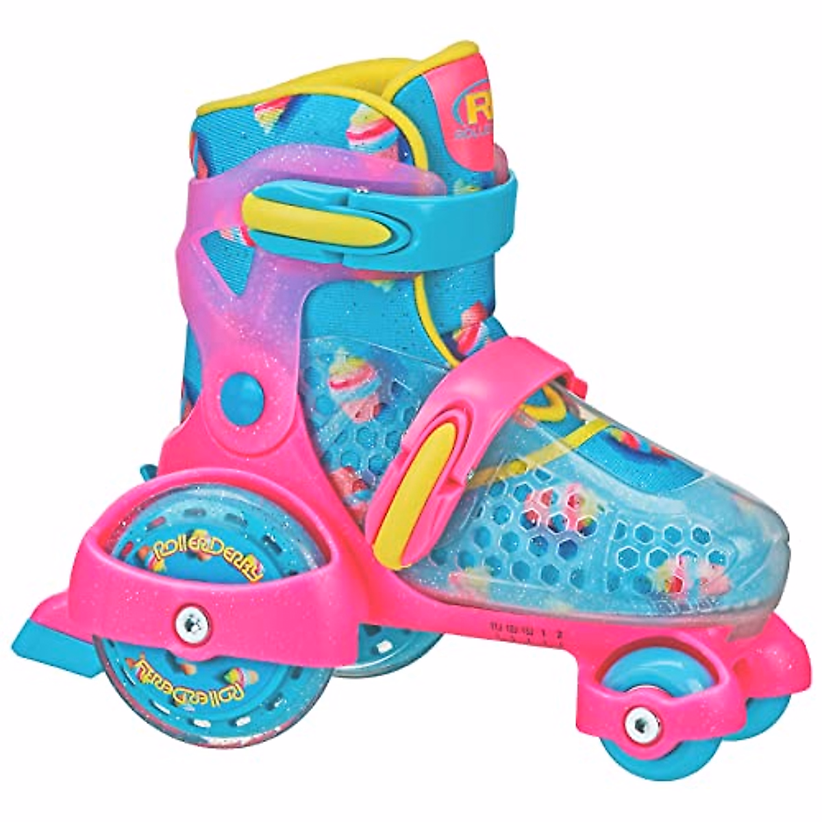 Roller Derby Fun Roll Adjustable Roller Skates for Beginners, Boys & Girls