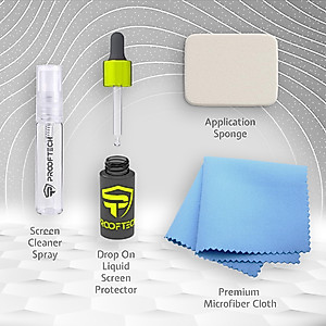 DROP ON Liquid Glass Screen Protector for up to 10 Devices - Wipe On Scratch and Crack Resistant Nano Protection for All Phones Tablets Smart Watches Universal