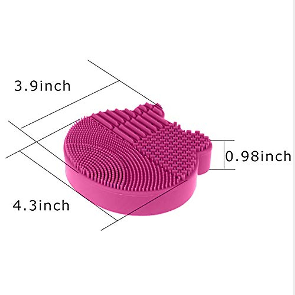 Makeup Brush Cleaning Mat,2 in 1 Makeup Brush Holder for Washing and Holder, Silicone Scrubber Pad for Drying Rack Cosmetic Clean Tools, 1 Pack