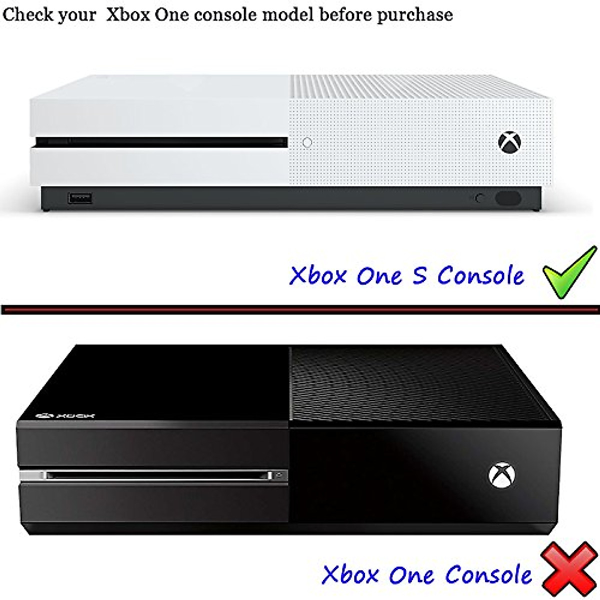 eXtremeRate White Vertical Stand for Xbox One S Console