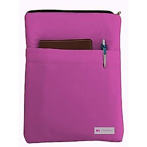 Fuscia Pink Book Sleeve - Luxurious Thai Silk - Book Cover for Hardcover and Paperback - Book Lover Gift - Notebooks and Pens Not Included