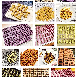 Dog treats Cutters Set 11 Pieces,5 Dog Bone 3 Footprint 2 Dogs 1House Dog Cookie Cutter sets Different Sizes Mini Small Medium Big Cut Out for Homemade Treats and Baking