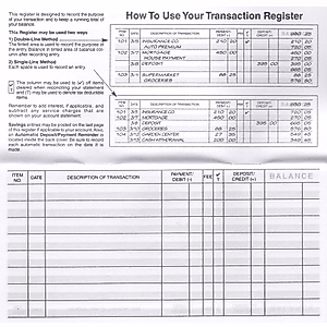 Personal Checkbook Registers, Set of 10, 2023-2024-2025 Calendars, Made in USA