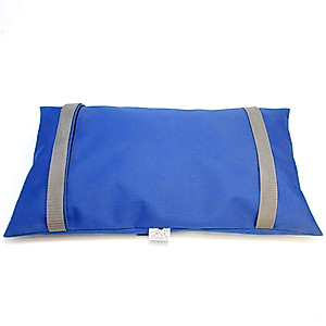 PILLOW GANIC Kneeling Pad, Superior Comfort Compared to Foam Pads. Made in USA, Weatherproof Natural Hull Filling Yard Work Gardening Shop Yoga Exercise Praying Bath Kneeler