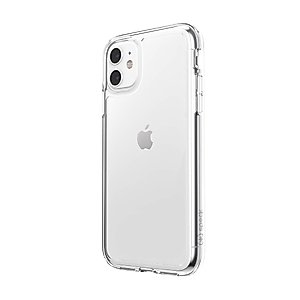 Speck iPhone 11 Clear Case - Drop Protection & Scratch Resistant, Anti-Yellowing & Anti-Fade with Dual Layer Protetective, Slim, Transparent Design - Crystal Clear iPhone 11 Cases - GemShell