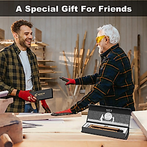 KERYE Hand Saw Tools, 5.5 Inch Mini Pocket Folding Saw, SK5 Blade Wood Saw for Woodworking, 13/14 TPI Double Edges Pull Saw, Flush Cut Saw for Wet/Dry Wood, Christmas Gifts for Men- KY03