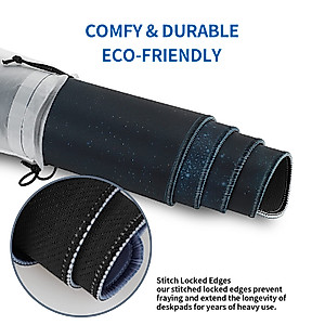 Full Desk Mat, Mouse Pad Keyboard Pad Desktop Accessories Home School College Decor Supplies Pretty Mousepad Big Computer Office Essentials Women Boys XL