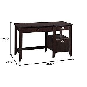 Sauder Shoal Creek Lift Top Desk, Jamocha Wood finish