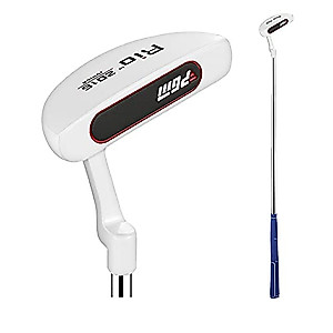 Kids Golf Putter Right Handed Stainless Steel Rio Beginners Practice Junior Golf Clubs for 3-12 Years 24''-28'' (Black&White,5-8Y)
