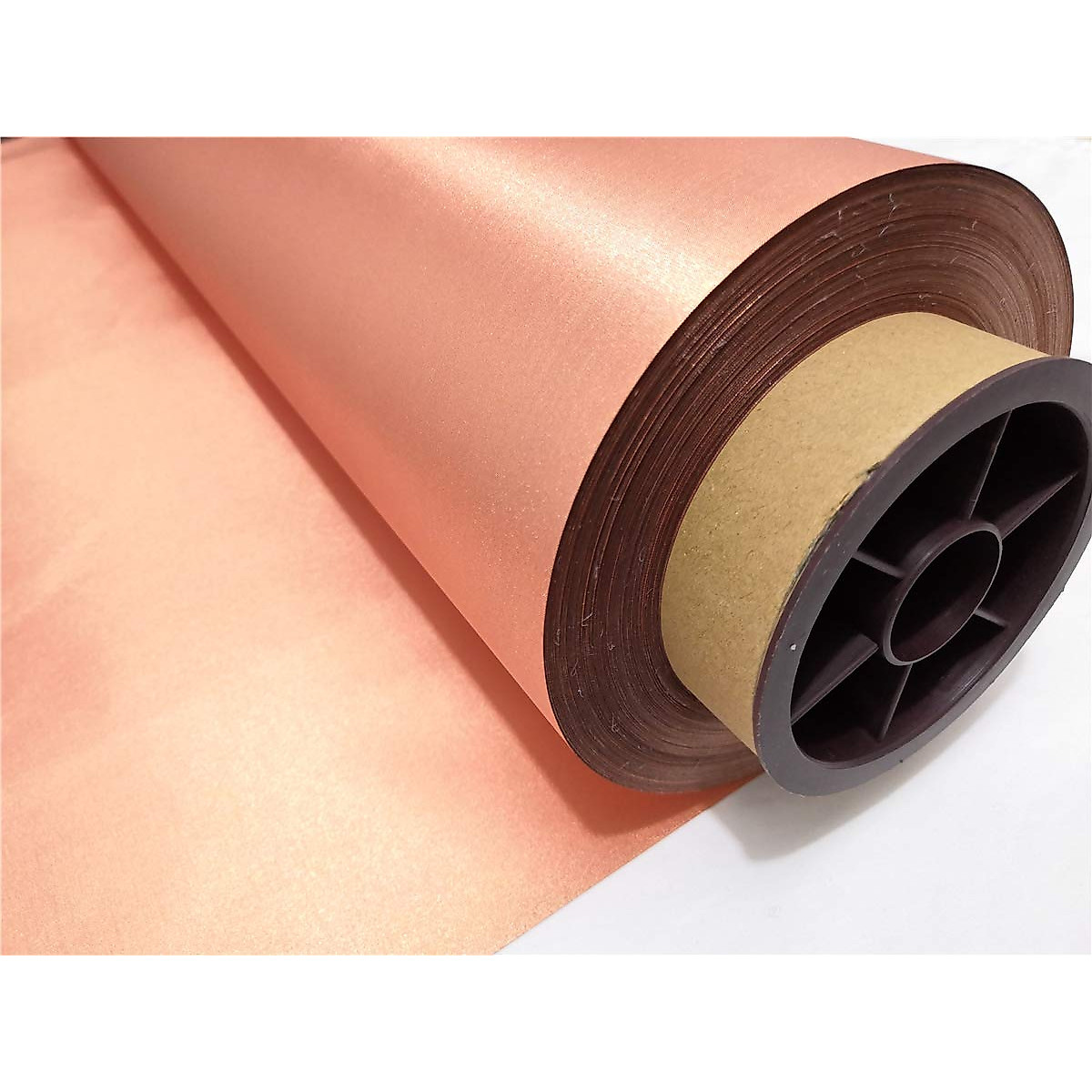 Pure Copper Fabric Blocking RFID/RF-Reduce EMF/EMI Protection Conductive Fabric for Smart Meters Prevent from Radiation/Singal/WiFi Golden Color 78"x43" inch