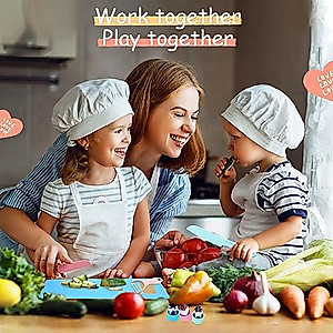 6 Pieces Wooden Kids Safe Knife Set, Parent-Child Games Exercise Hands-On Ability, Include Wood Kids Safe Knife, cake scraper, Plastic potato slicer，Serrated Edges Plastic Toddler Knife