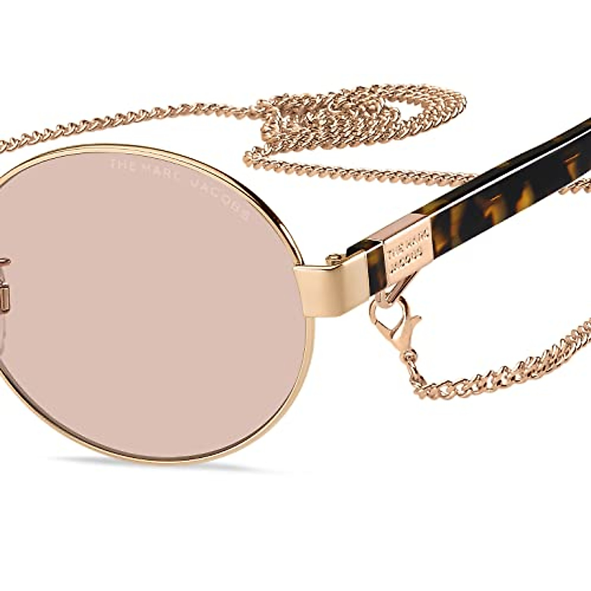Marc Jacobs womens Marc 497/G/S Sunglasses, Gold/Pink, 56mm 17mm US