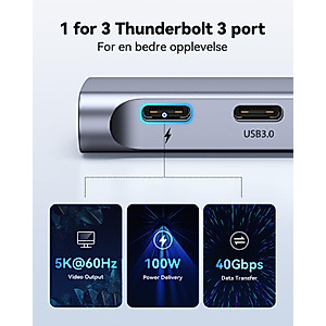 USB C Adapter HDMI Hub for MacBook Pro/Air M1 M2 2023 2022 2021 13"15"16",Mac USB Adapter 7-in-2, MacBook Accessories with HDMI,Thunderbolt 3, USB C and 2 USB A 3.0 Data Ports, SD&microSD Card Reader
