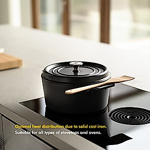 KIVY 6 QT Dutch Oven Pot with Lid for Bread Baking and Cooking - Enameled Cast Iron Dutch Oven with Lid Cast Iron - Bread Dutch Oven - Dutch Ovens with Lids - Dutch Pot - Cocotte - Enamel Dutch Oven