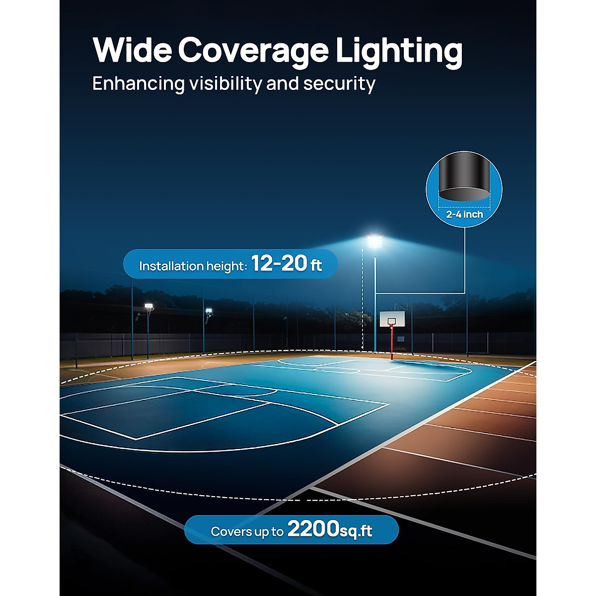 Eontim 4200W Solar Street Lights Outdoor, Commercial Solar Parking Lot Light with Remote Control, Motion Sensor Solar Light Outdoor Waterproof, Dusk to Dawn LED Solar Flood Light for Yard, Outside