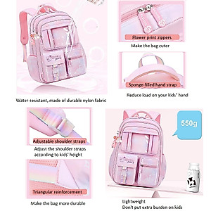 ETAISHOW Backpack for Girls Elementary School Kawaii Backpack Kids Bookbag