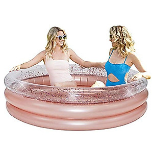 Poolcandy Inflatable Party Sunning Pool, Multiple Styles (Grapefruit)